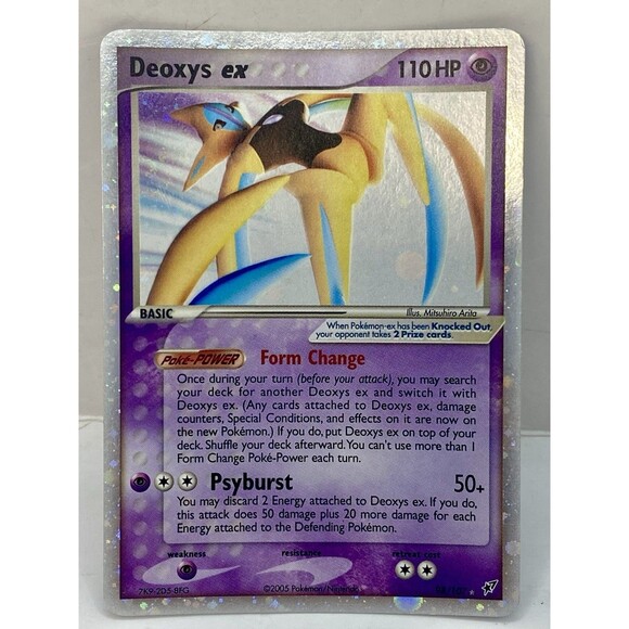 Toys | Deoxys Ex Attack Forme 9817 Deoxys Holo Swirl | Poshmark